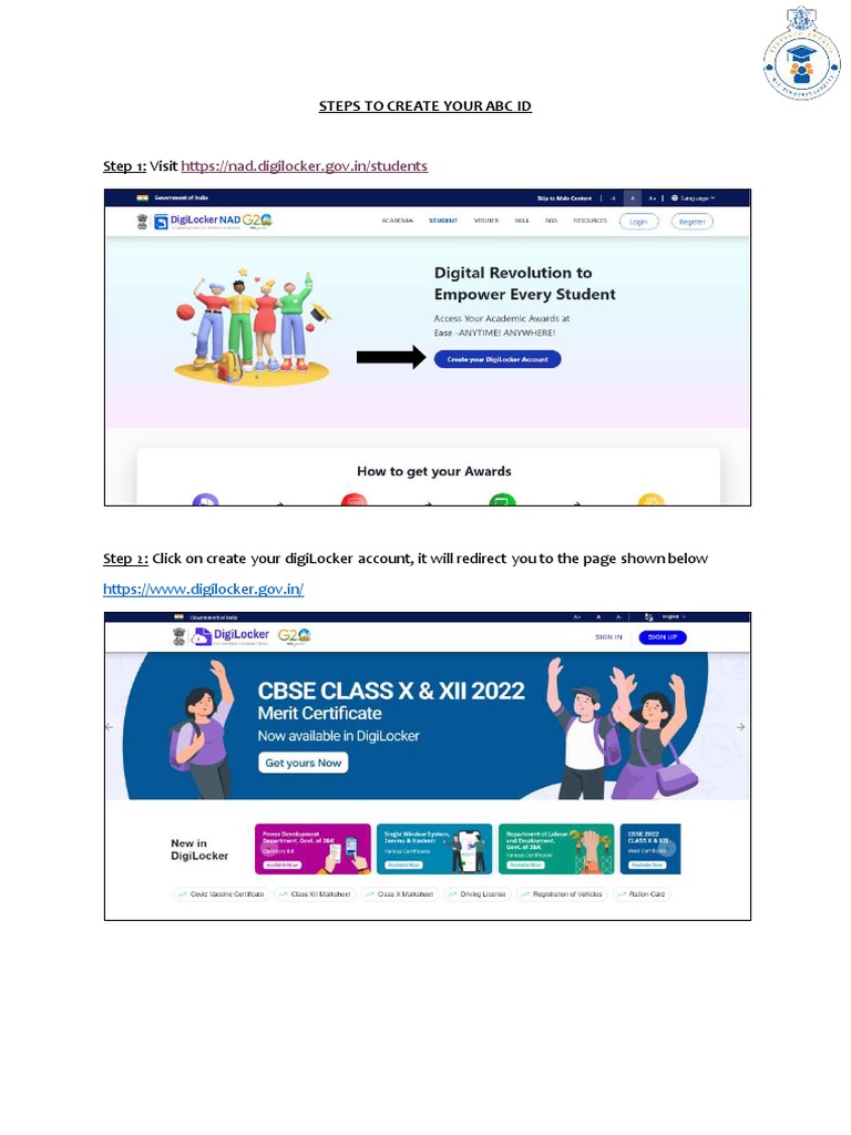 Steps To Create ABC ID | PDF