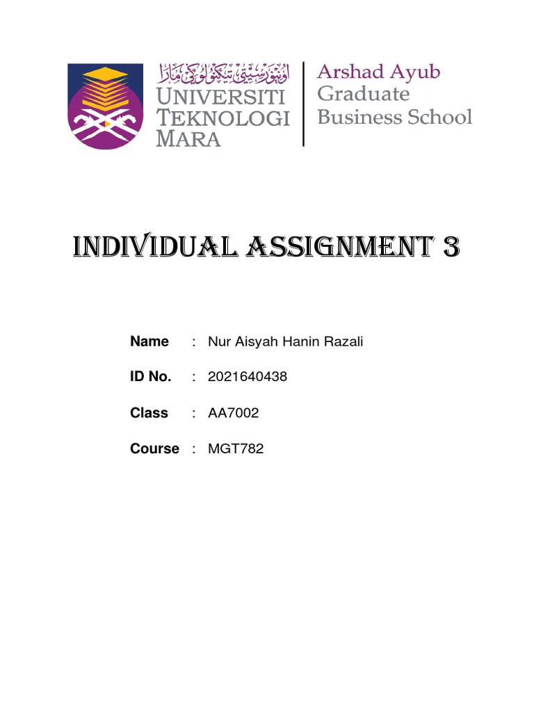Assignment Individual 3 - Aisyah Hanin | PDF