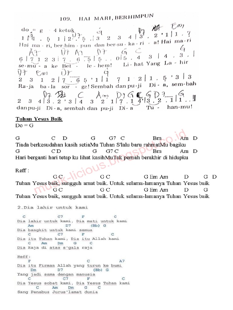 Partitur Lagu Natal | PDF