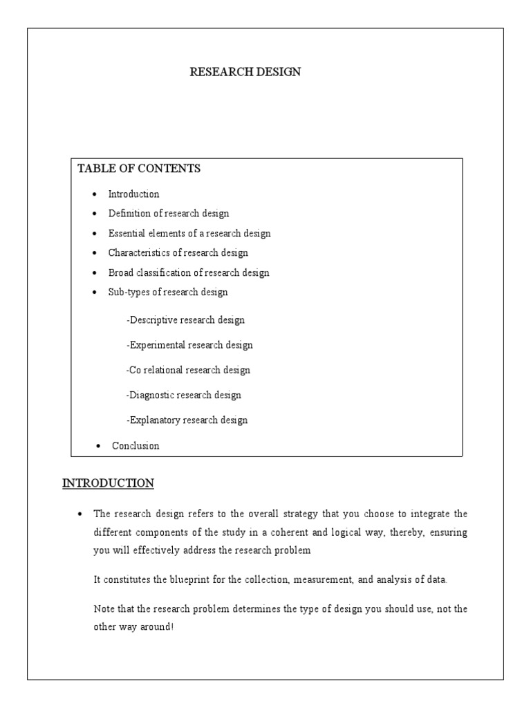 Research Design | PDF | Experiment | Research Design