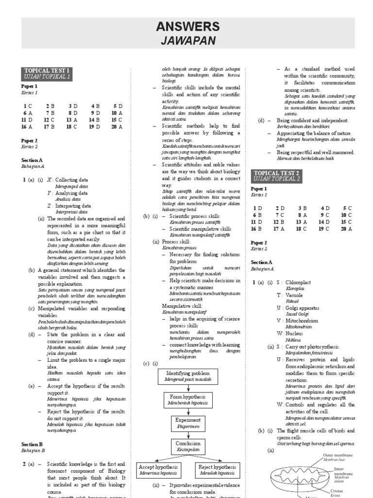 IT Biology F4 Answer | PDF | Sains & Matematika | Komputer