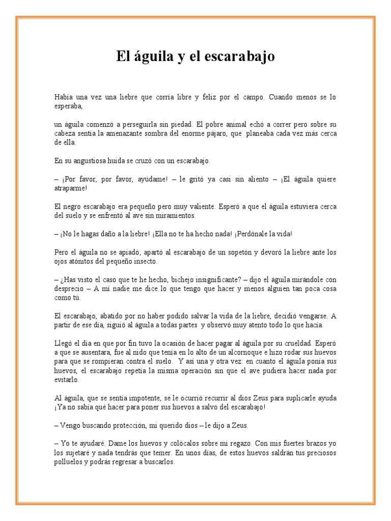 El Águila y El Escarabajo | PDF