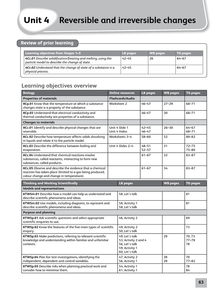 Reversible and Irreversible Changes | PDF