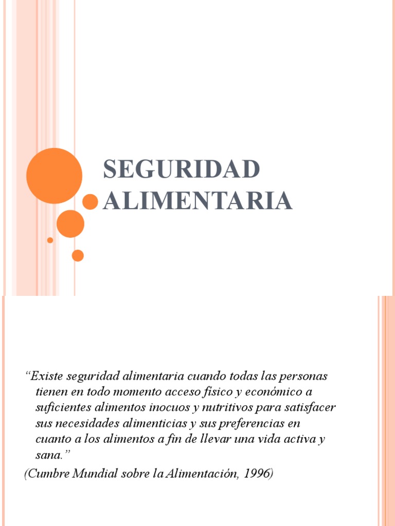 Seguridad y Soberania Alimentaria | PDF | Agricultura | Seguridad alimentaria