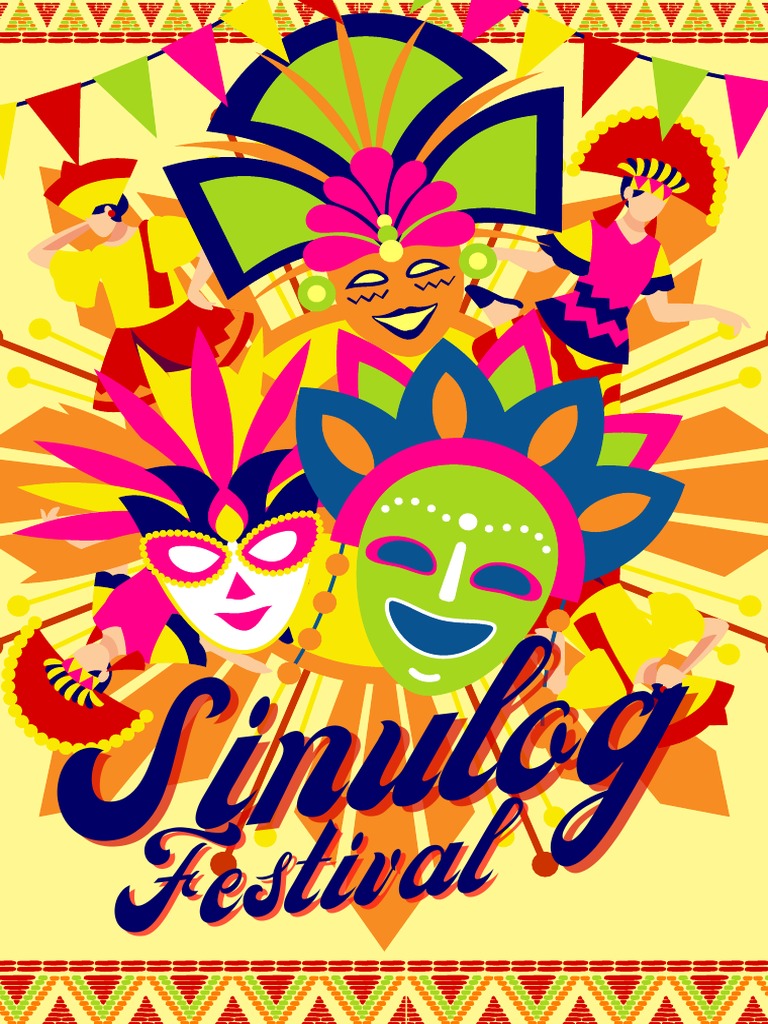 Colorful Illustrated Sinulog Festival Poster | PDF