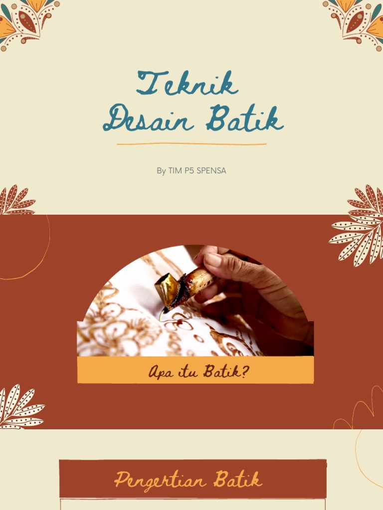 Teknik Desain Batik | PDF