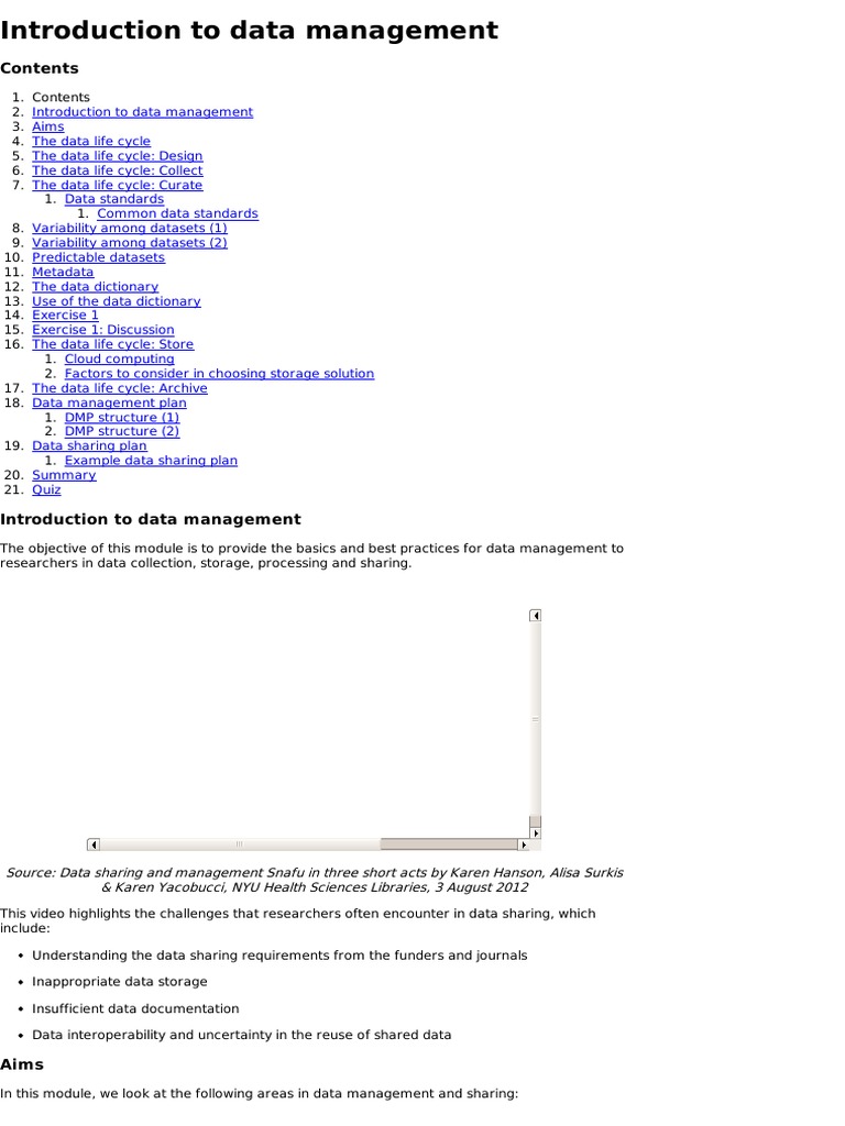 Introduction Data Management | PDF | Metadata | Life Cycle Assessment