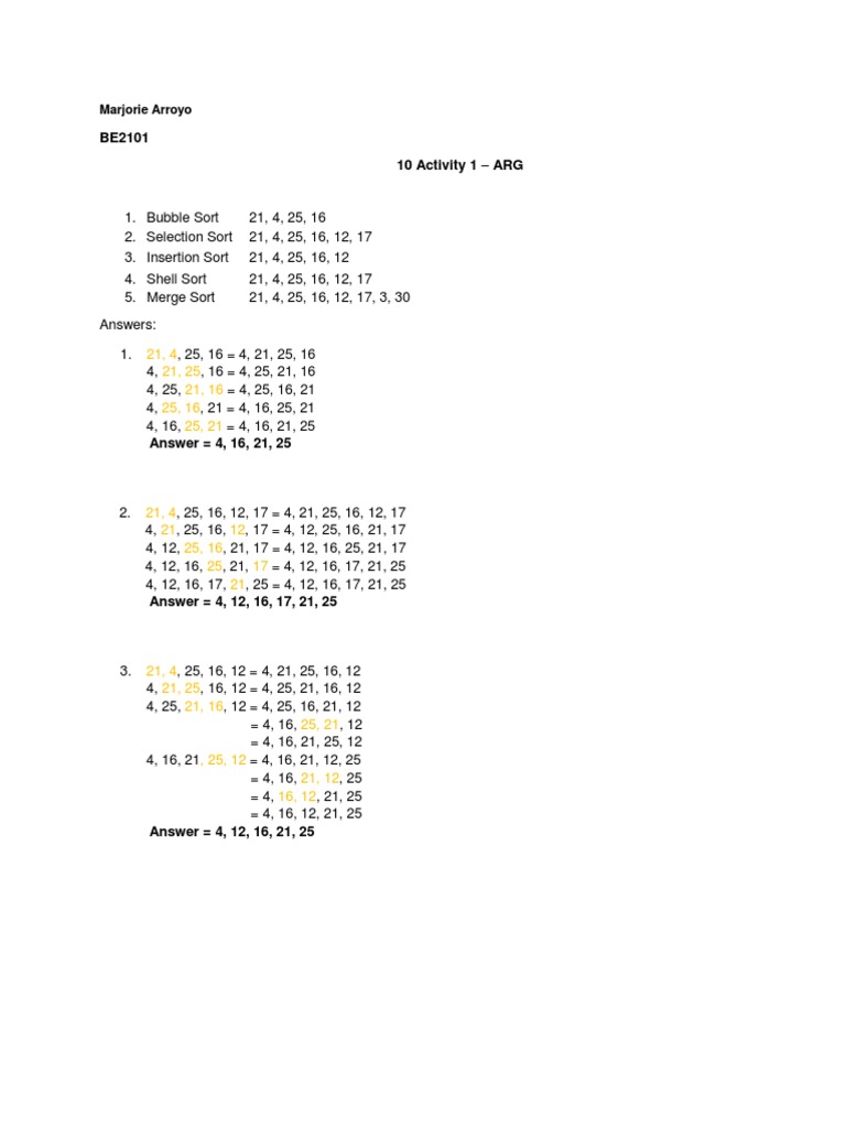 Sorting Algorithms Explained | PDF | Applied Mathematics | Algorithms And Data Structures