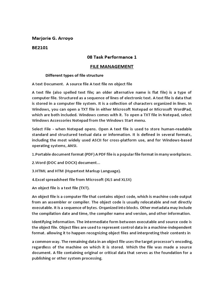 08 Task Performance 1-OS | PDF | Text File | Computer File