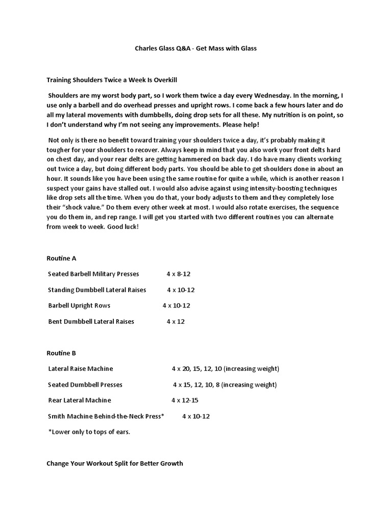 Charles Glass | PDF | Strength Training | Weight Training