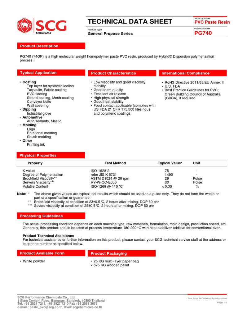 PVC Tds | PDF | Polyvinyl Chloride | Recycling