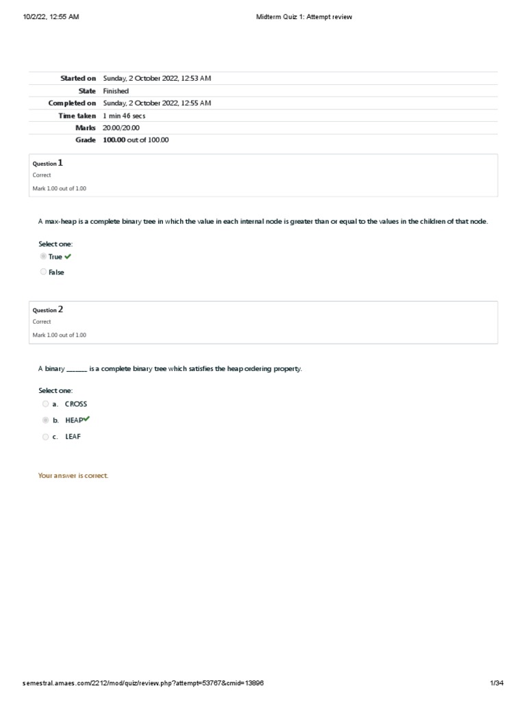 DSAA Midterm Quiz 1 | PDF | Vertex (Graph Theory) | Computer Programming