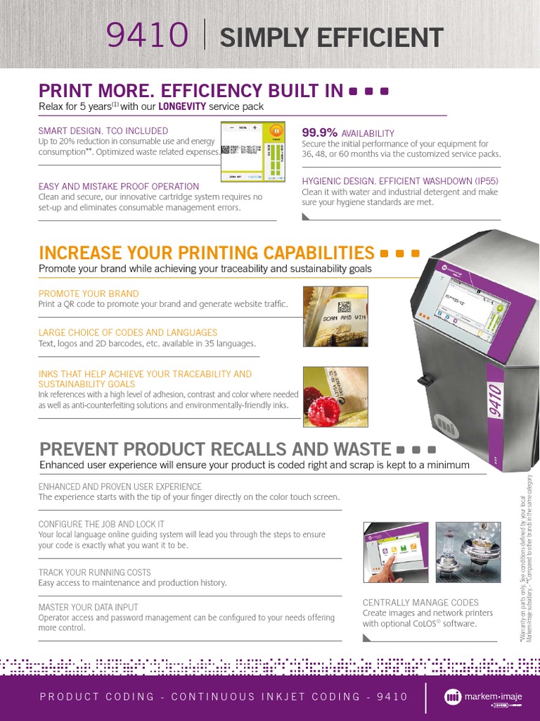 Mi 9410 | PDF | Printer (Computing) | Brand