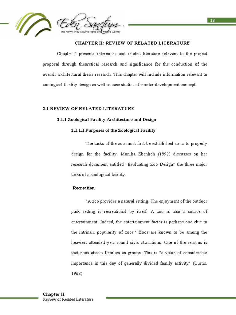 Chapter 2 Review of Related Literature | PDF | Zoo | Ecology