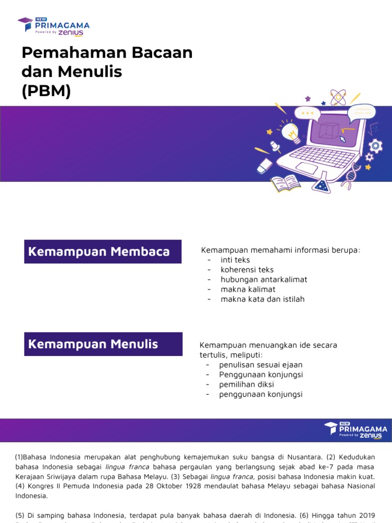 (SOAL) Pelatihan Tentor PBM, PPU, Lit. B. Indo | PDF | Seni & Disiplin Bahasa | Kajian Bahasa Asing