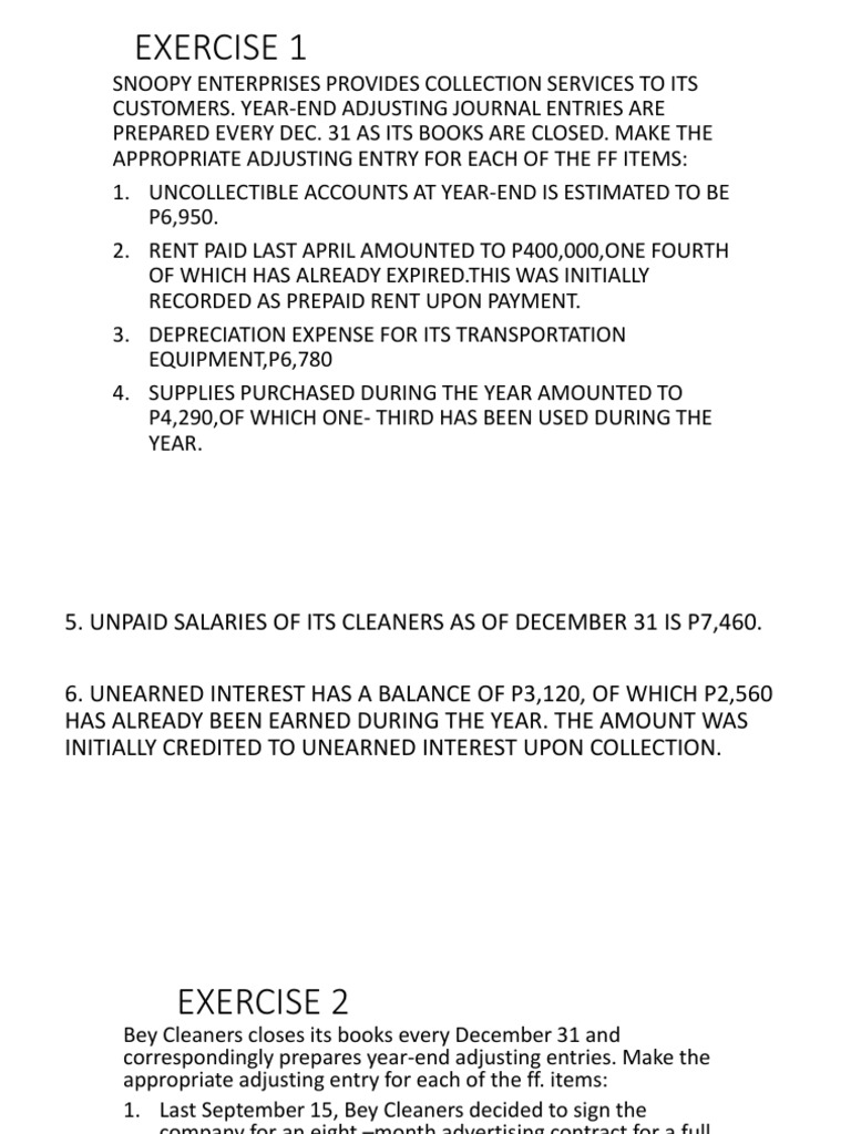 Accounting Worksheet | PDF | Depreciation | Corporations
