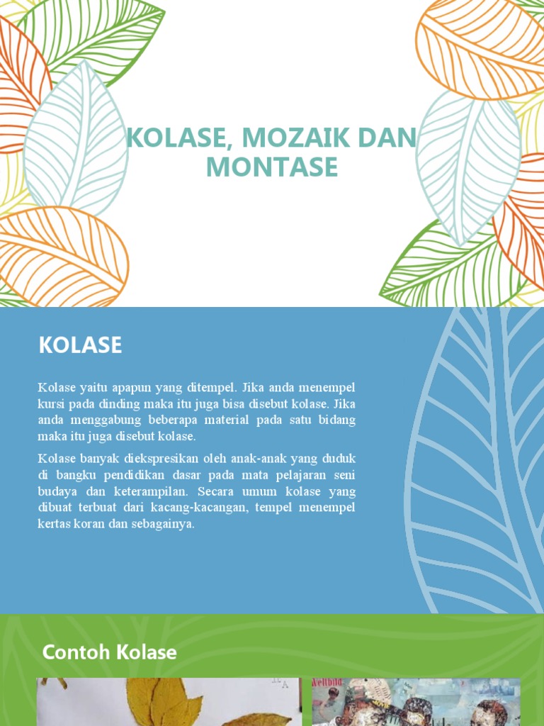 Kolase, Mozaik Dan Montase | PDF