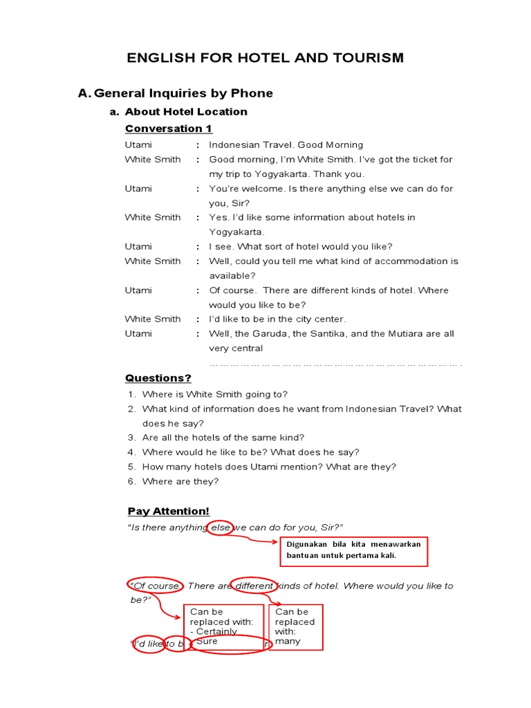 English For Tourism | PDF | Tourism