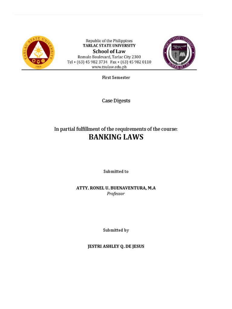 Banking Case Digest PDF | PDF | Mortgage Law | Foreclosure