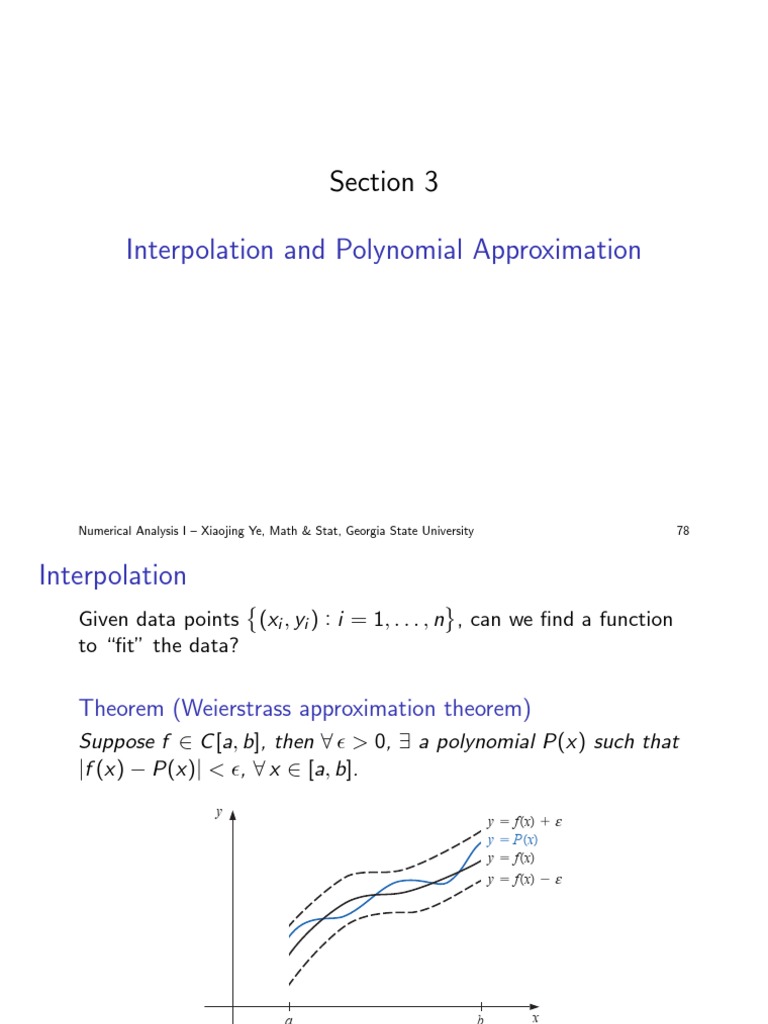 Numerica Analysis 1 | PDF | Interpolation | Polynomial