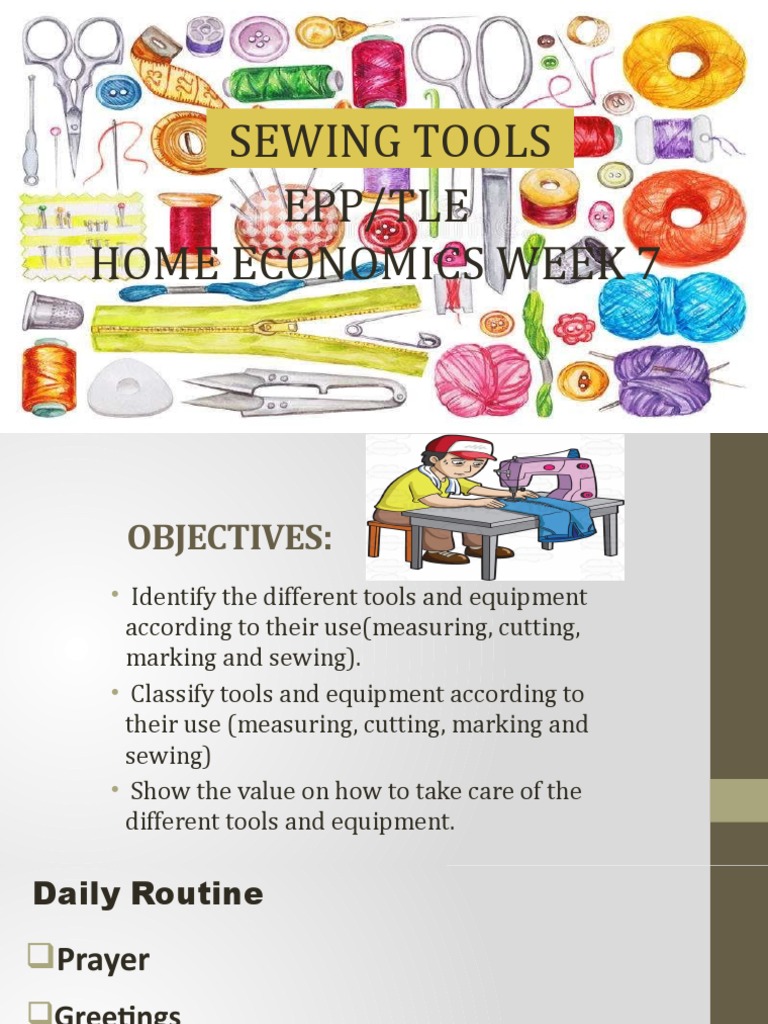 Sewing Tools and Their Uses Explained | PDF | Sewing | Seam (Sewing)