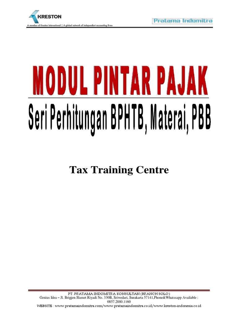 Modul Seri PBB, BPHTB Dan Bea Materai | PDF | Pengelolaan Keuangan & Uang