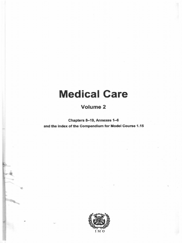 IMO Model Course 1.15 - Medical Care | PDF IMO Model Course 1.15 - Medical Care | PDF