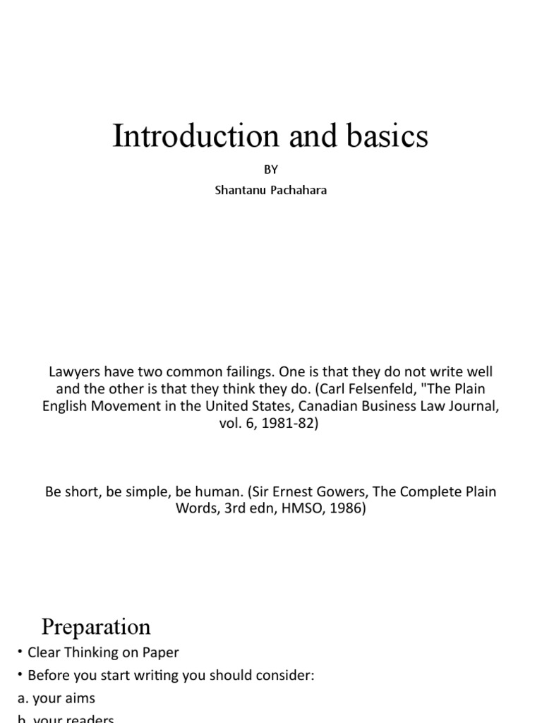 DPC Introduction and Basics of Drafting | PDF | Comma | Punctuation