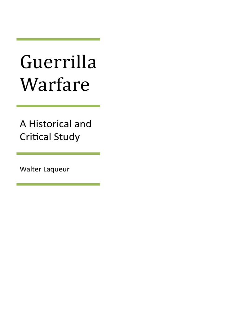 Walter Laqueur Guerrilla Warfare | PDF | Roman Republic | Guerrilla Warfare