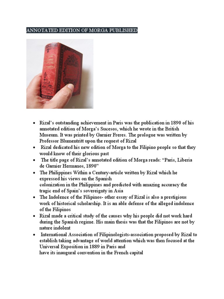 Annotated Edition of Morga Published | PDF | Philippines