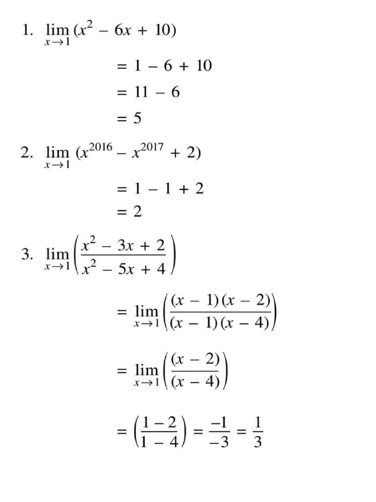 133 Solved Limits | PDF 133 Solved Limits | PDF