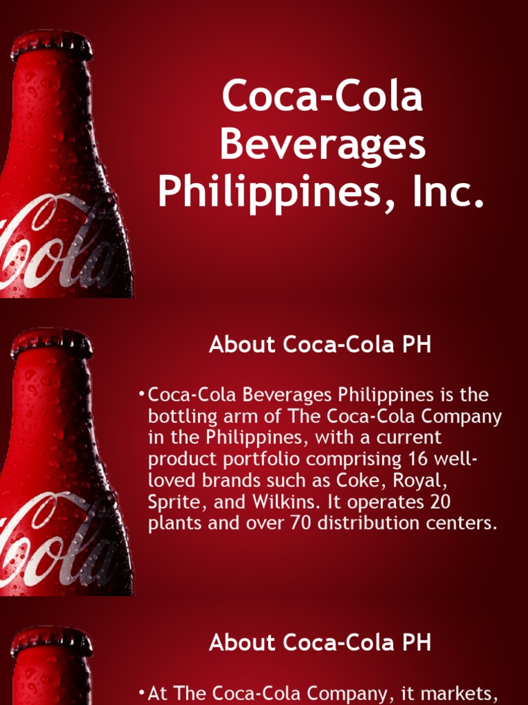 Coca-Cola Beverages Philippines, Inc (CSR) | PDF | The Coca Cola ...