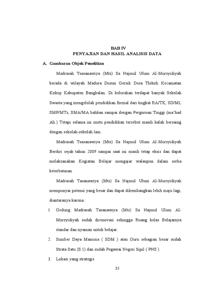 Bab IV Baru - Docx Ali | PDF | Karier & Perkembangan