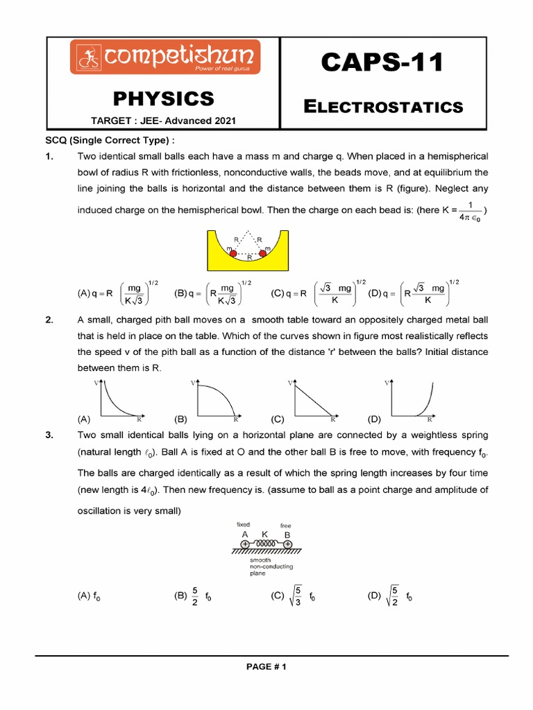 Physics CAPS-11 | PDF