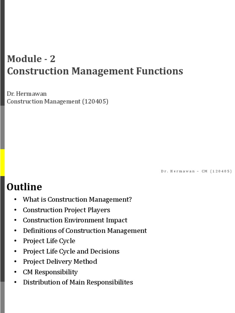 Modul 2 | Download Free PDF | Construction Management | Project Management
