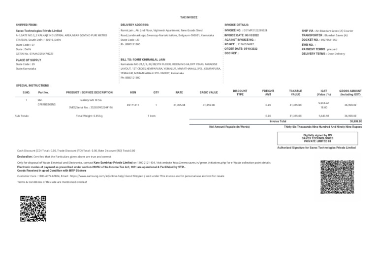 Mobile Bill | PDF | Invoice | Economies