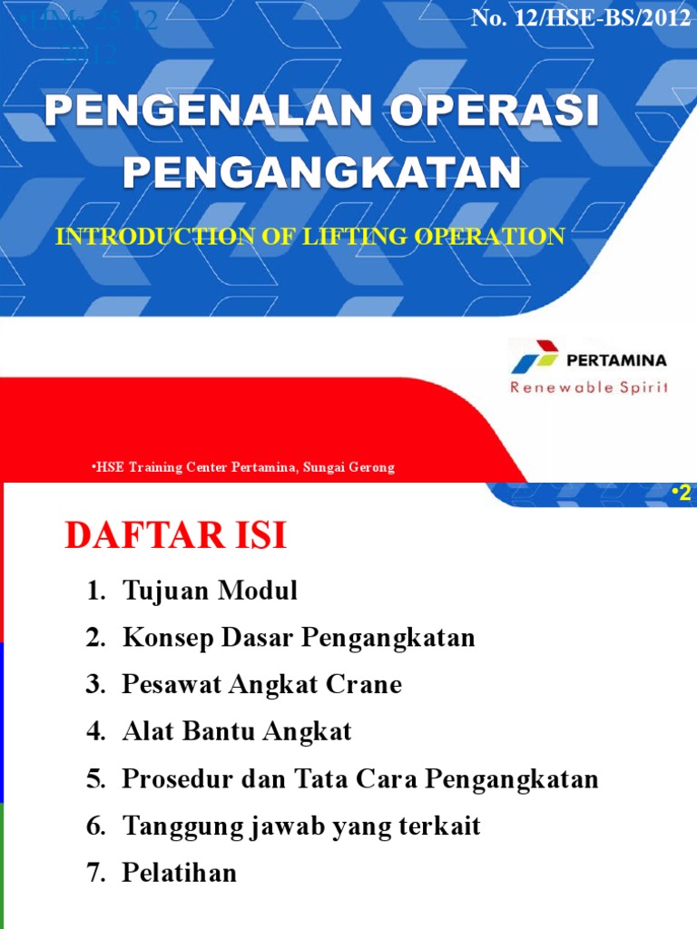 Introduction of Lifting Operation BS Crane | PDF