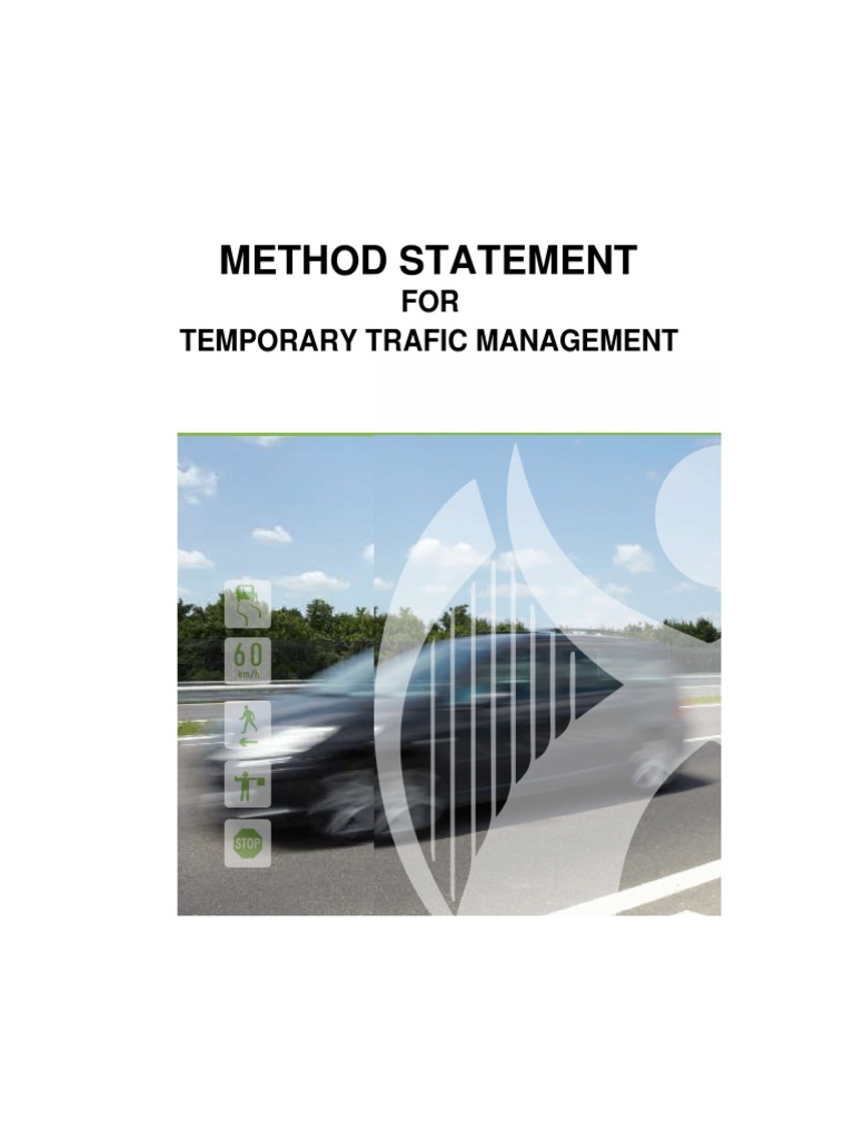 Method Statement of Temporary Traffic Ma | PDF