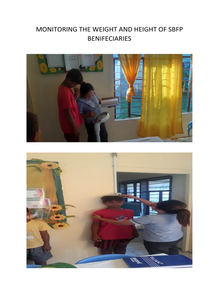 Monitoring The Weight and Height of SBFP Benifeciaries | PDF