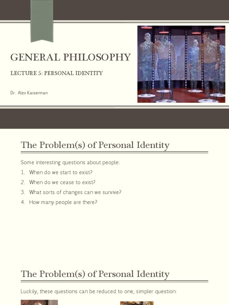 The Metaphysics Of Personal Identity – UQHRUF