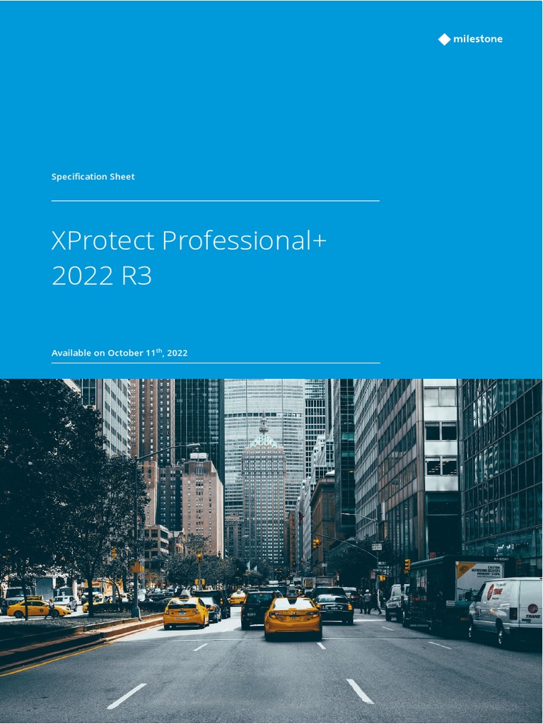 Milestone XProtect Professional+ Specification Sheet 2022 R3 - 1.0 | PDF | Server (Computing ...