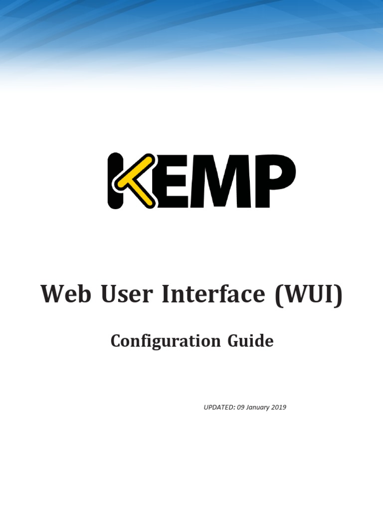 Configuration Guide-Web User Interface WUI | PDF | Http Cookie ...