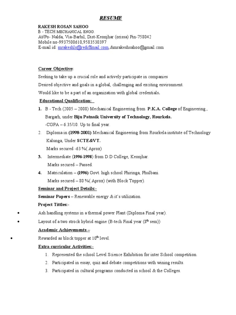 Rakesh Resume 4 | PDF