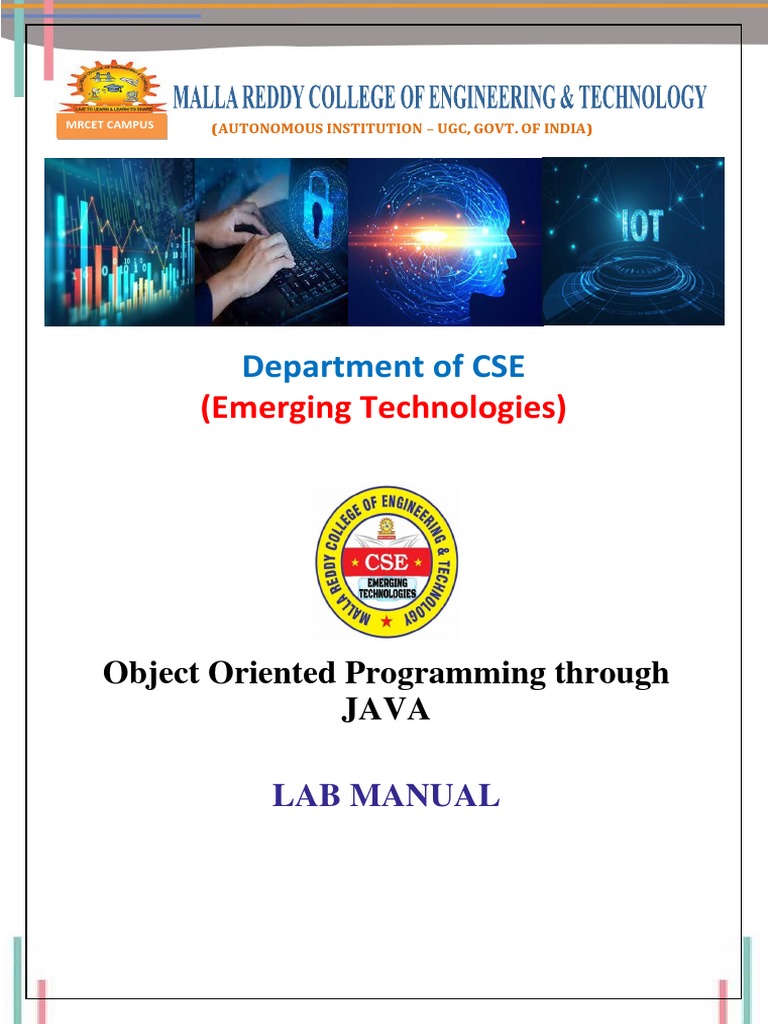 Lab Manual Object Oriented Programming Through Java Pdf Constructor Object Oriented