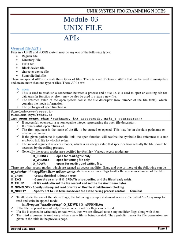 Unix System Programming Module-3 RR | PDF | Process (Computing ... Unix System Programming Module-3 RR | PDF | Process (Computing ...
