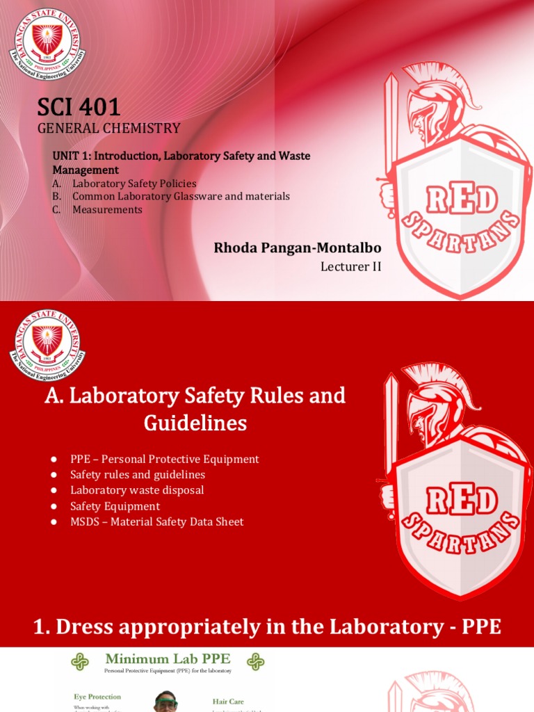 An Introduction to Laboratory Safety, Common Glassware, and ...