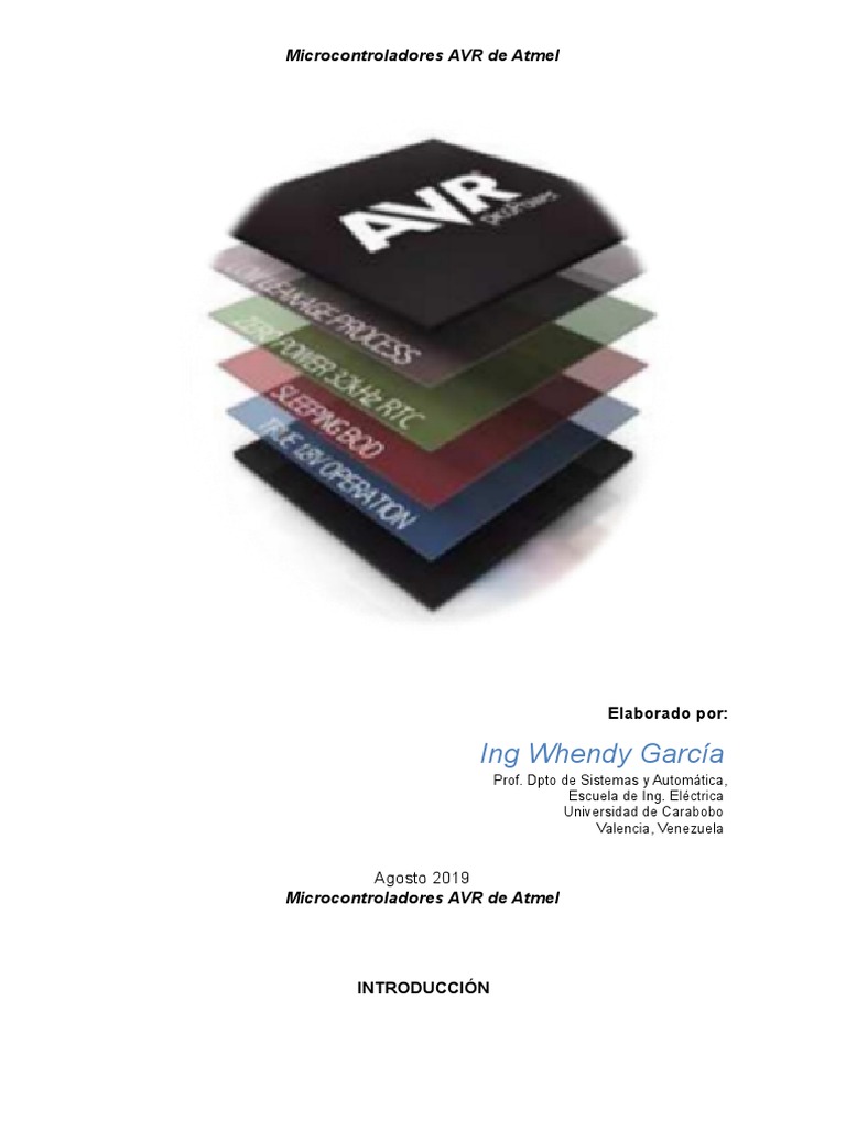 Guia 1 Tema 2 Microcontroladores AVR de ATMEL | PDF | Microcontrolador ...