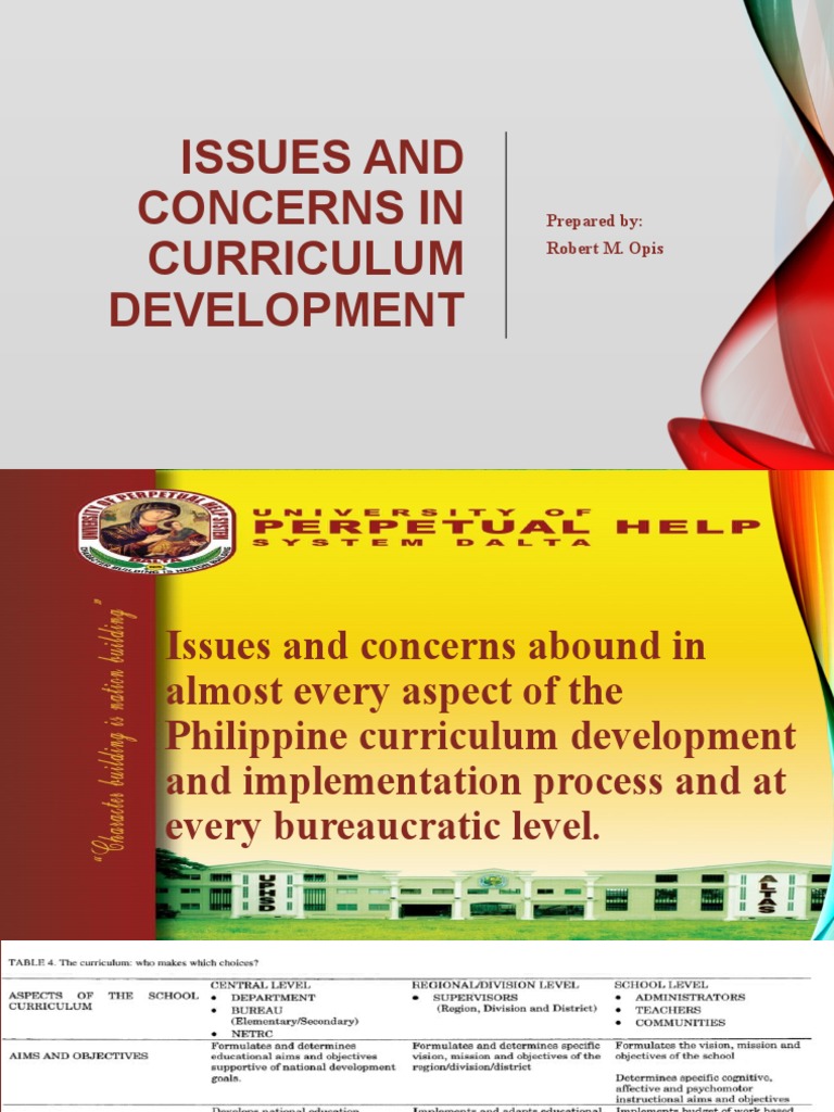 Curriculum Development Issues in the Philippines | PDF | Curriculum ...