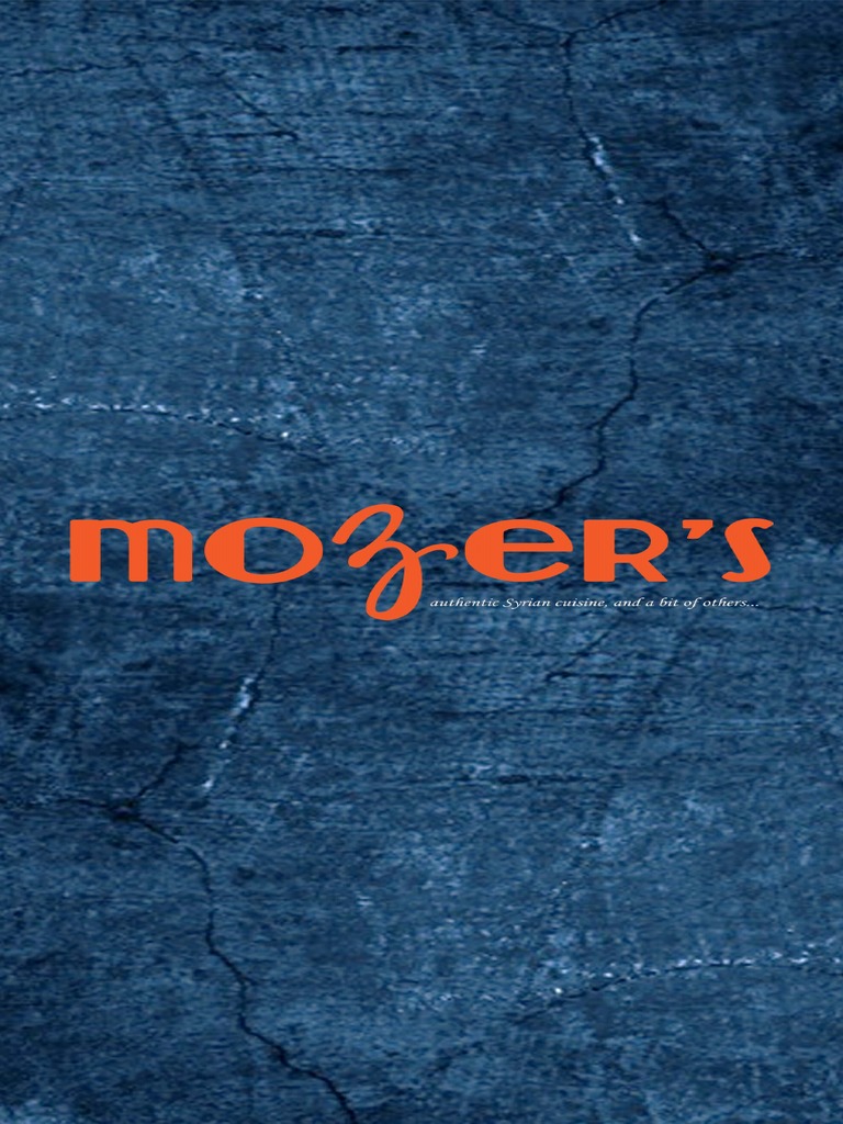 New Menu Mozer's Price 2022 | PDF