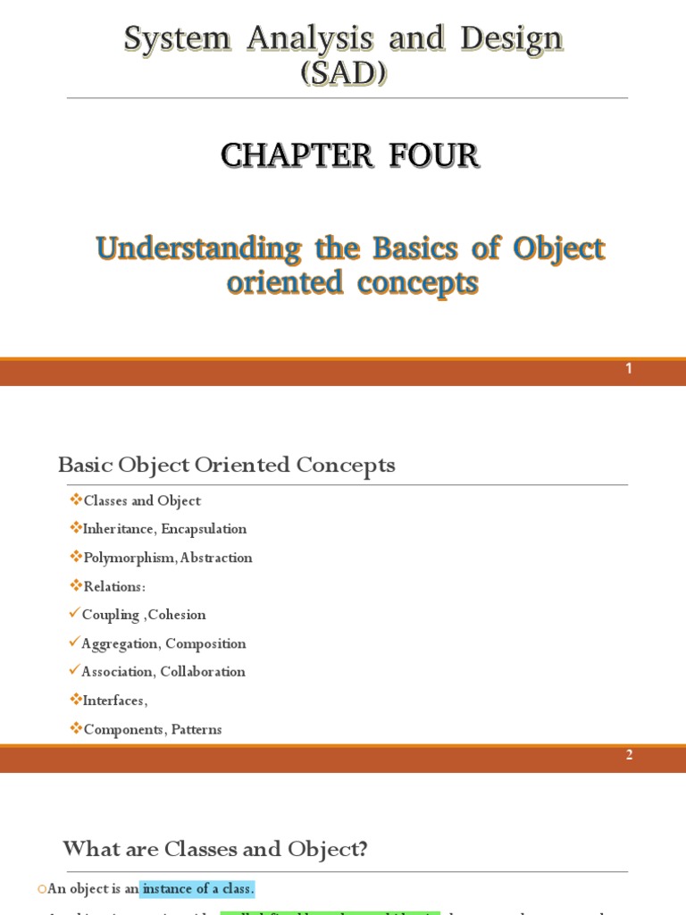 Chapter 4 Basics of Object-Oriented Concepts | PDF | Class (Computer ... Chapter 4 Basics of Object-Oriented Concepts | PDF | Class (Computer ...